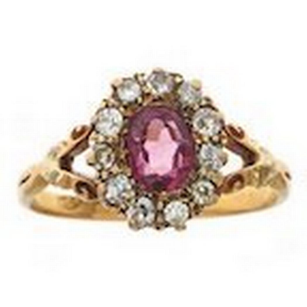 Prather Beeland ~ 18K Spinel and Diamond Cluster Ring